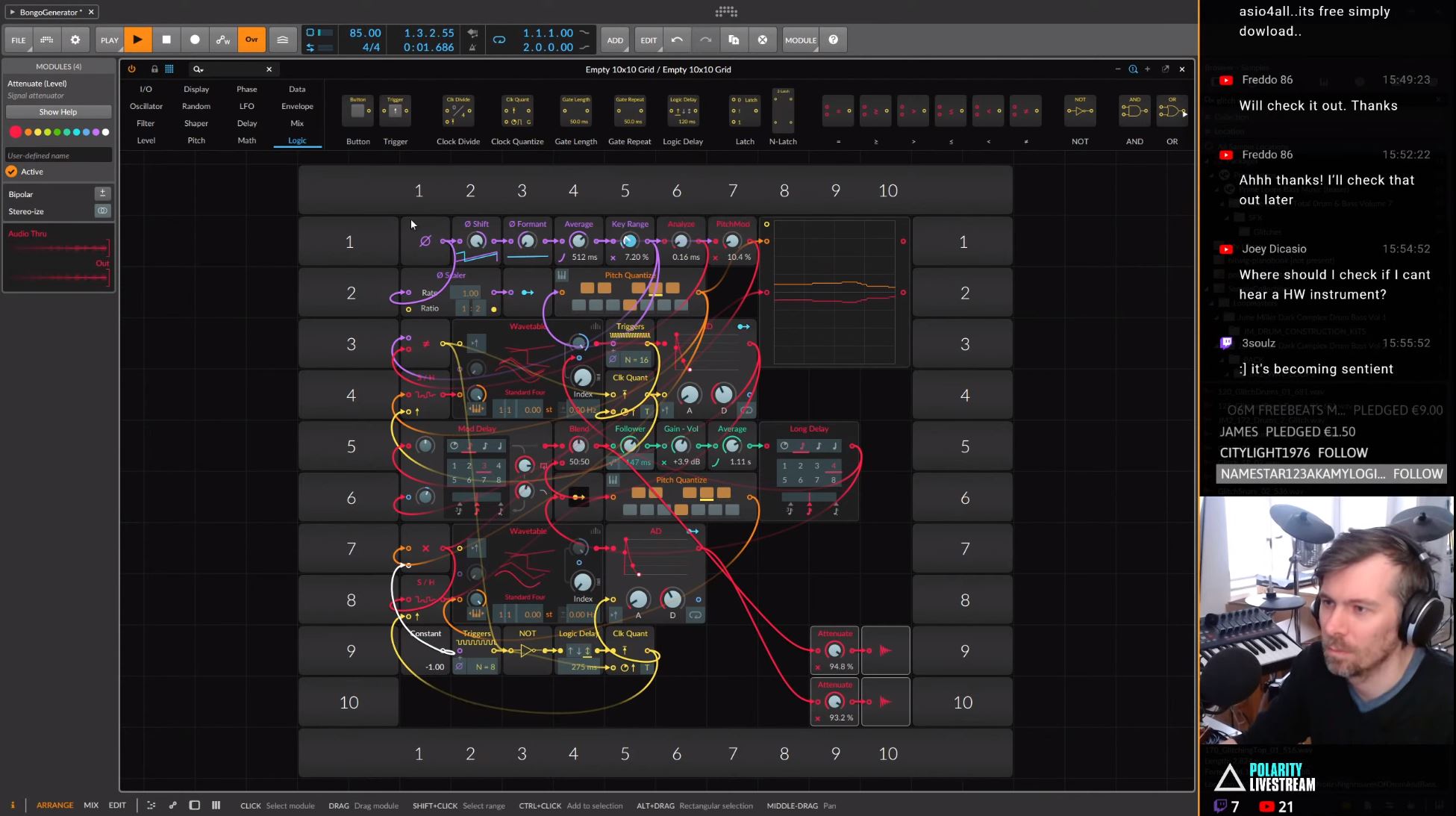BITWIG | GRID - Tutorial - 10x10 Grid Challenge